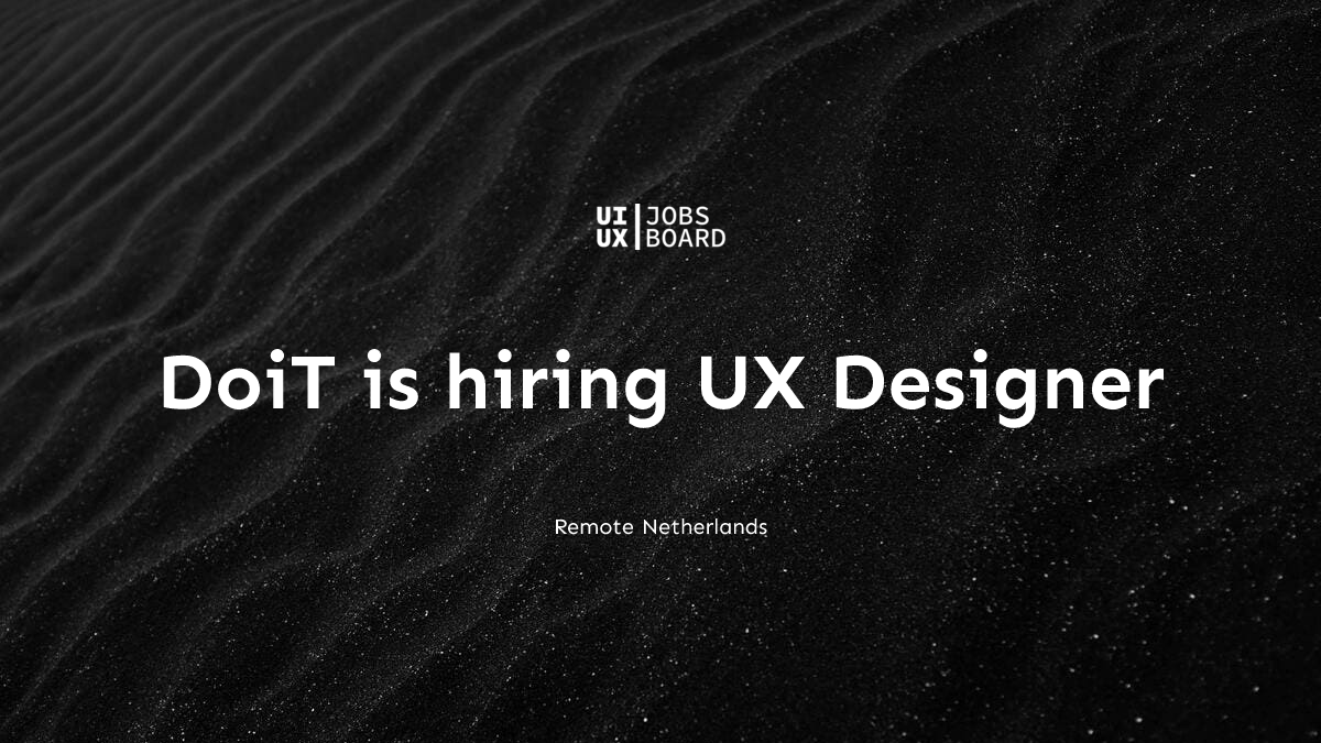 Remote UX Designer at DoiT in Netherlands