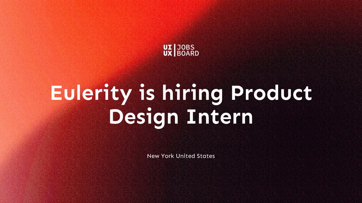 Product Design Intern at Eulerity in New York United States