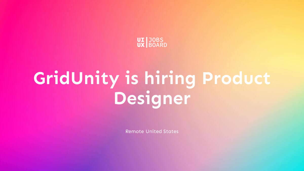 Remote Product Designer at GridUnity in United States