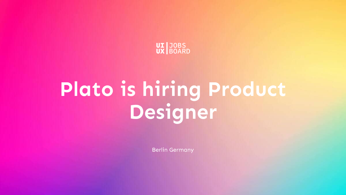 Product Designer at Plato in Berlin Germany