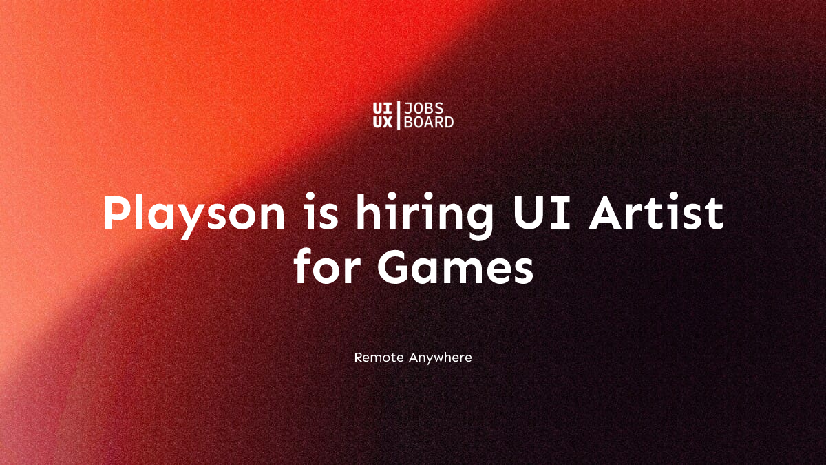 Remote UI Artist for Games at Playson in Anywhere