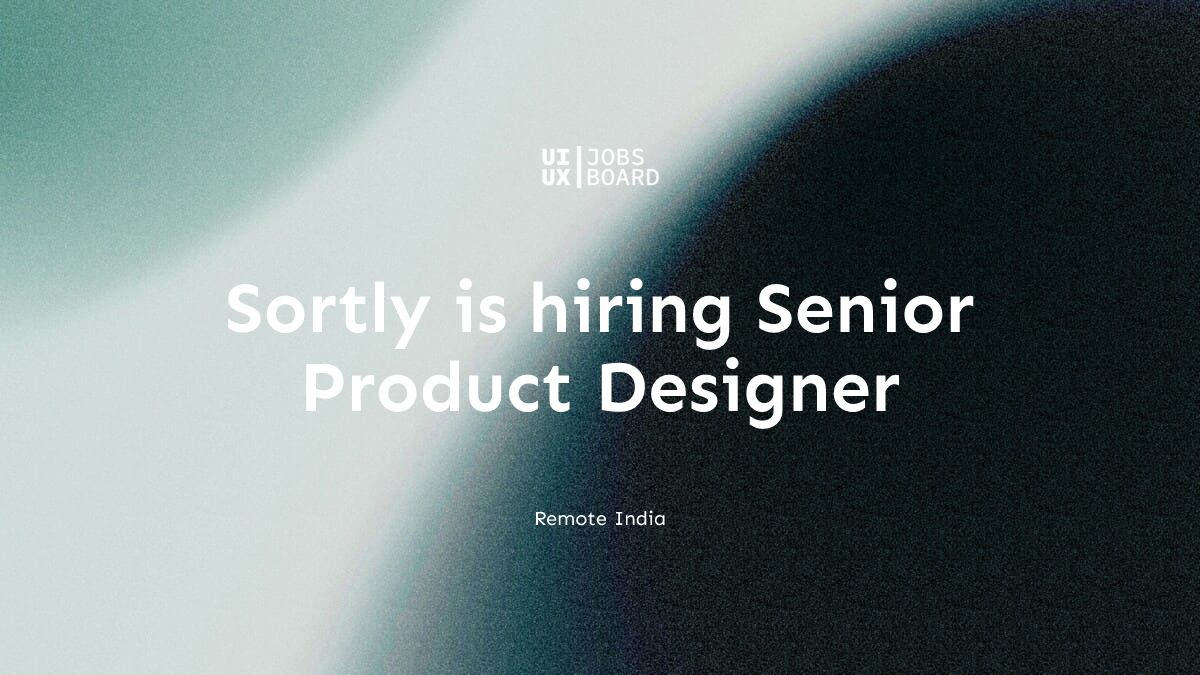 Remote Senior Product Designer at Sortly in India