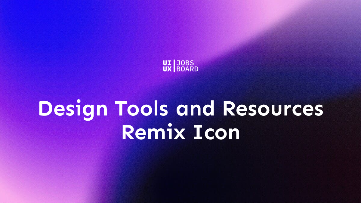 Remix Icon - Design Tools and Resources