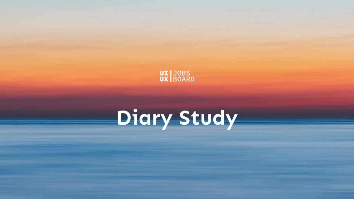 Diary Study - UX Design Terms