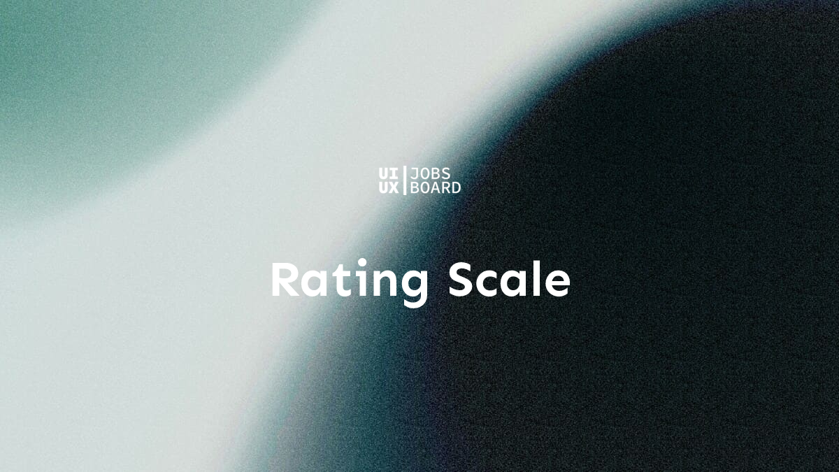Rating Scale - UX Design Terms