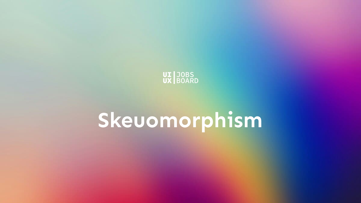 Skeuomorphism - UX Design Terms