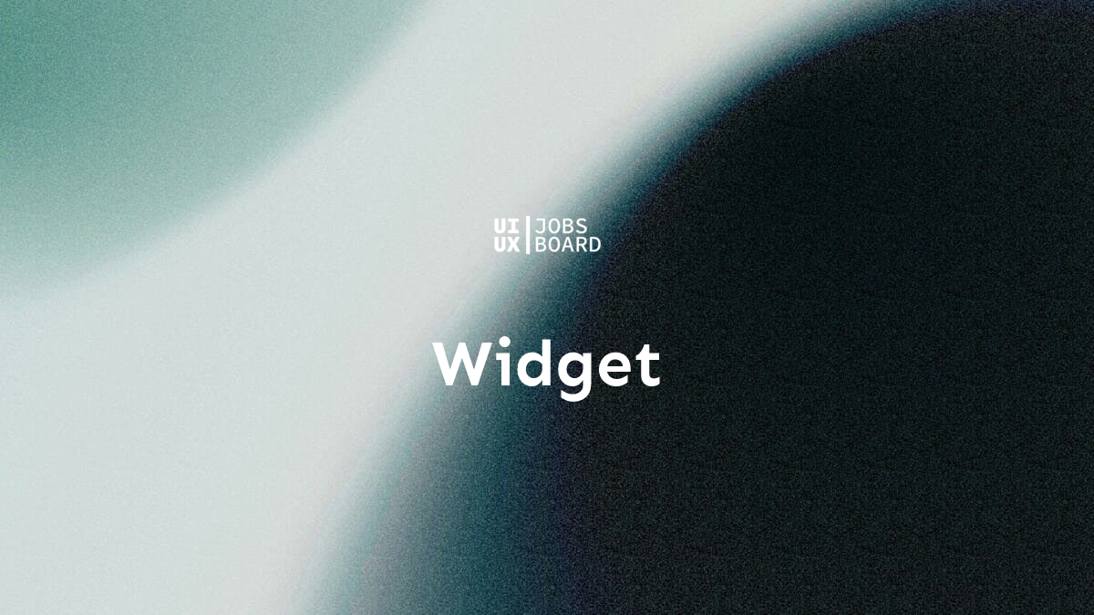 Widget - UX Design Terms