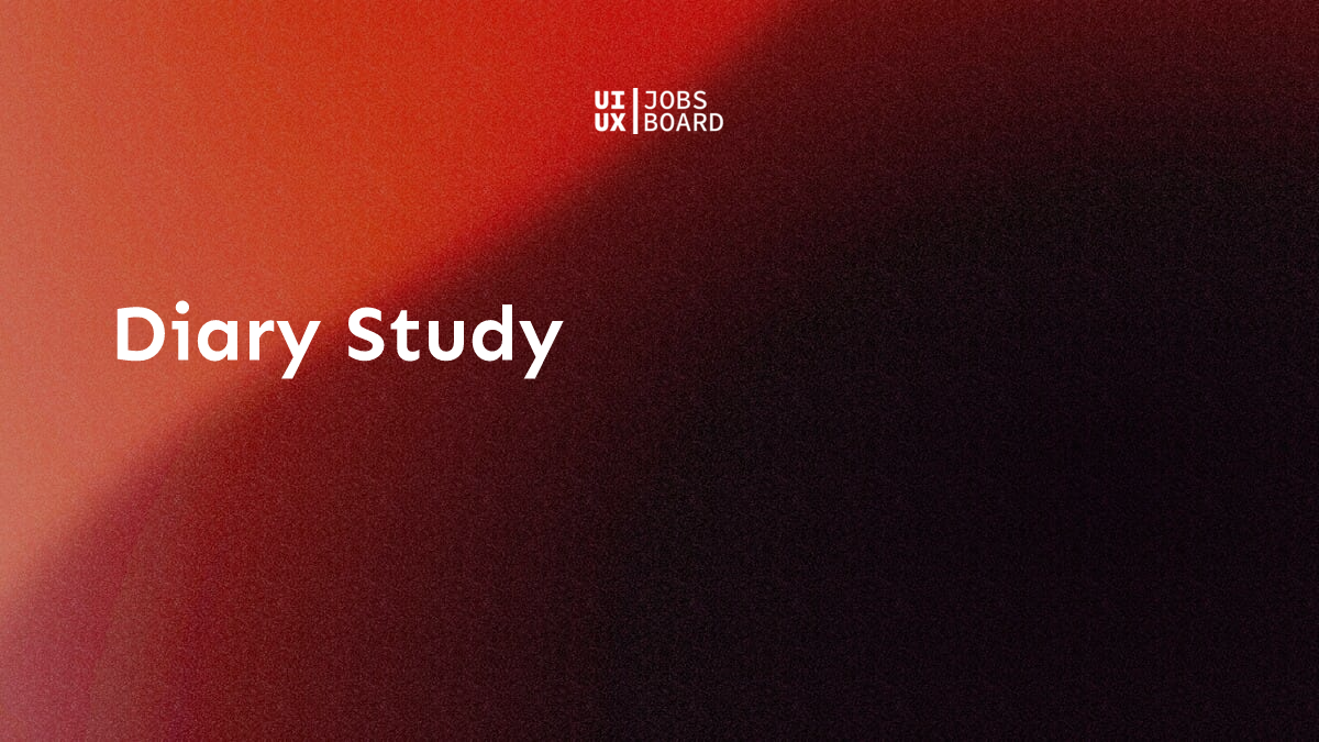 Diary Study - UX Design Terms
