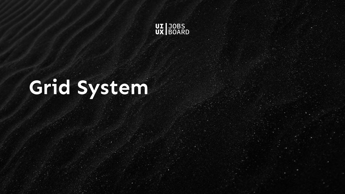 Grid System - UX Design Terms