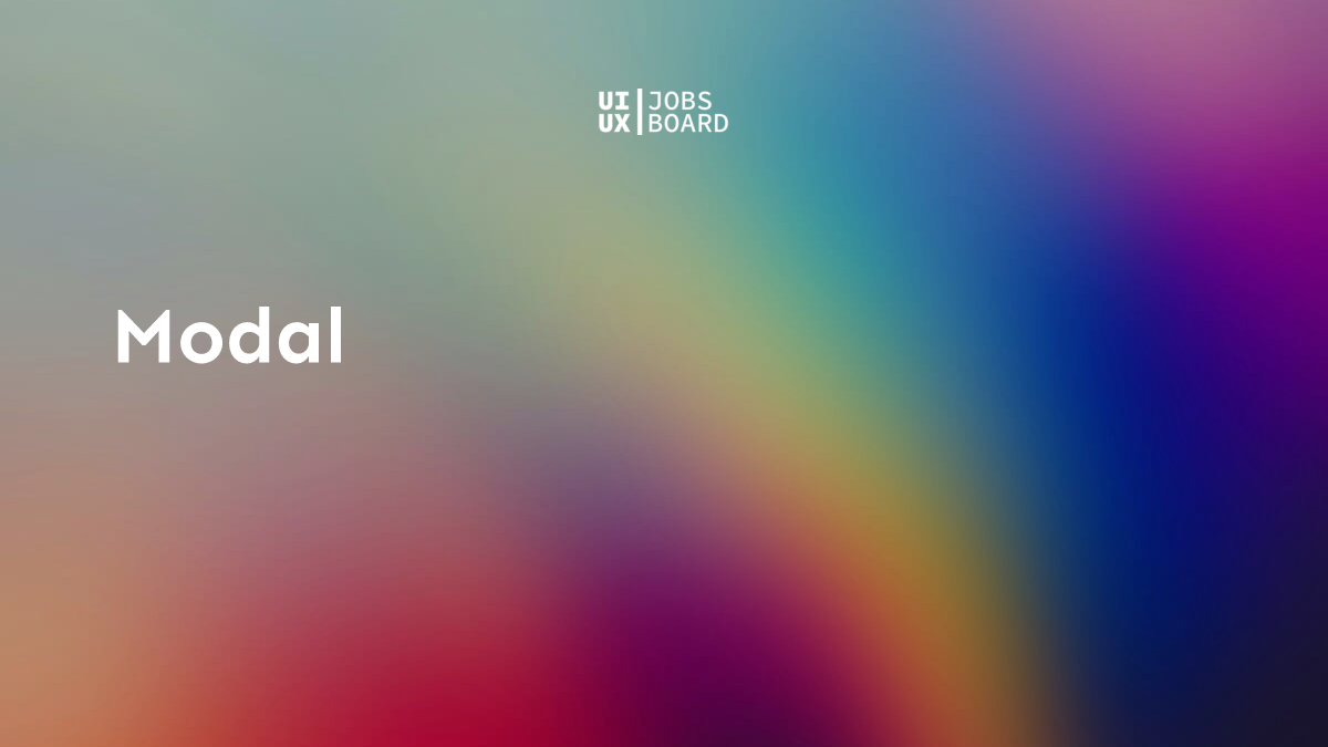 Modal - UX Design Terms