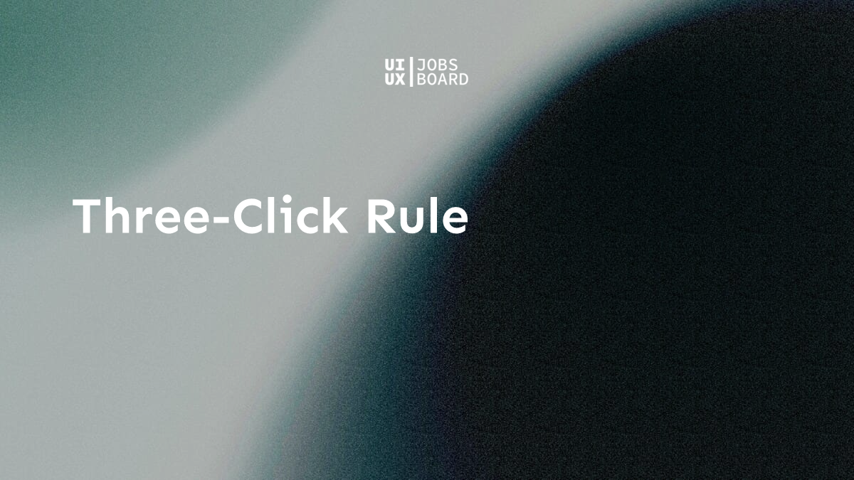 Three-Click Rule - UX Design Terms
