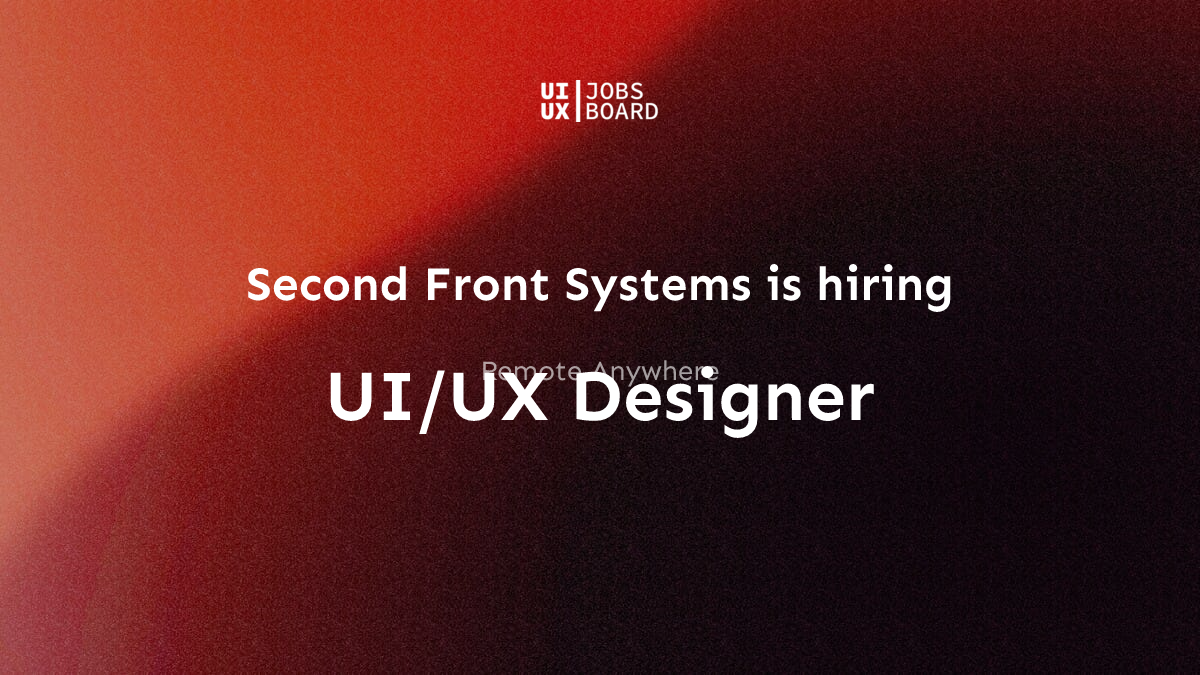 Remote UI/UX Designer at Second Front Systems in Anywhere