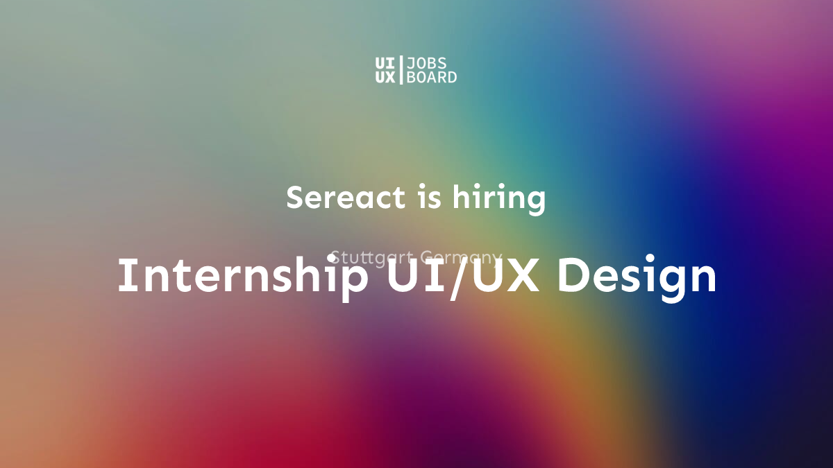 Internship UI/UX Design at Sereact in Stuttgart Germany