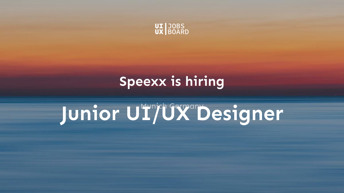 Junior UI/UX Designer at Speexx in Munich Germany