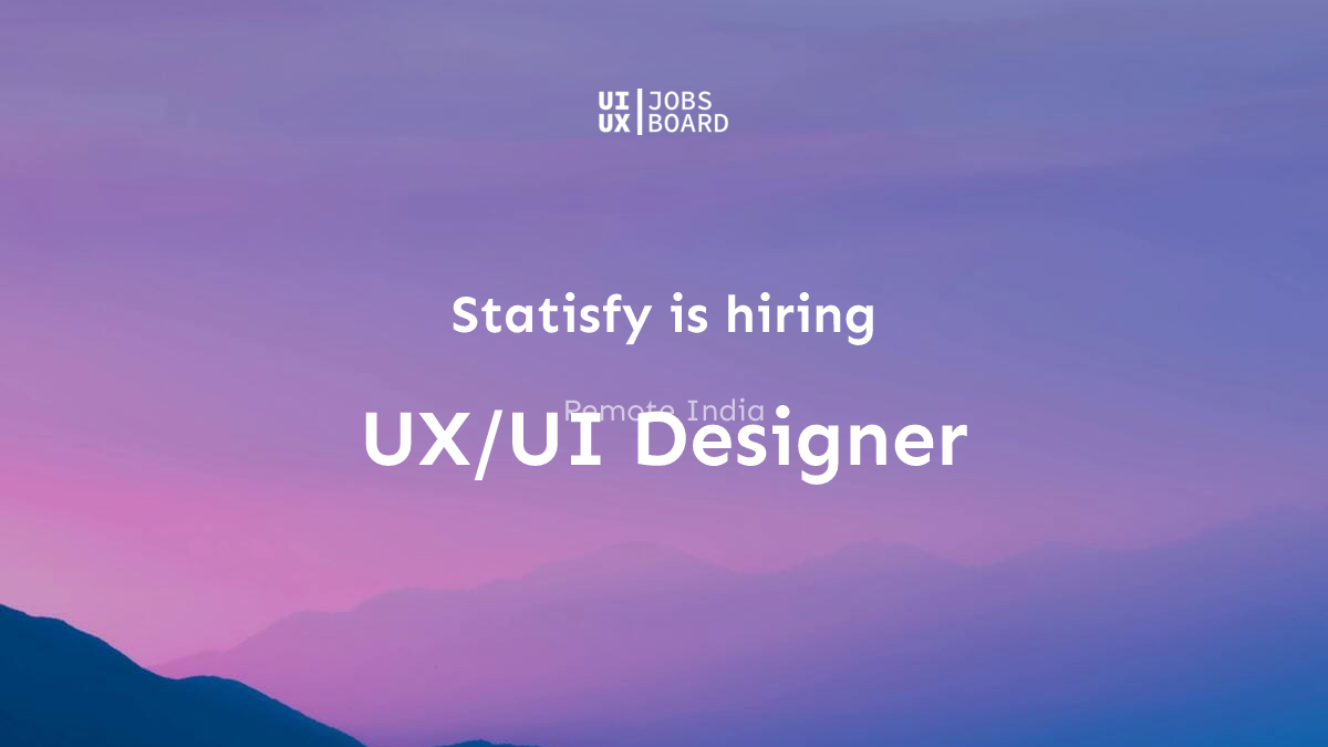 Remote UX/UI Designer at Statisfy in India